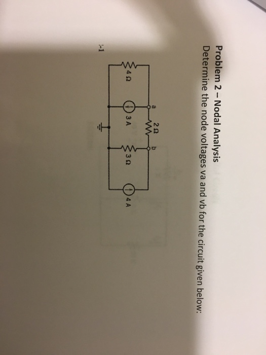 Solved Determine the node voltages va and vb for the circuit | Chegg.com
