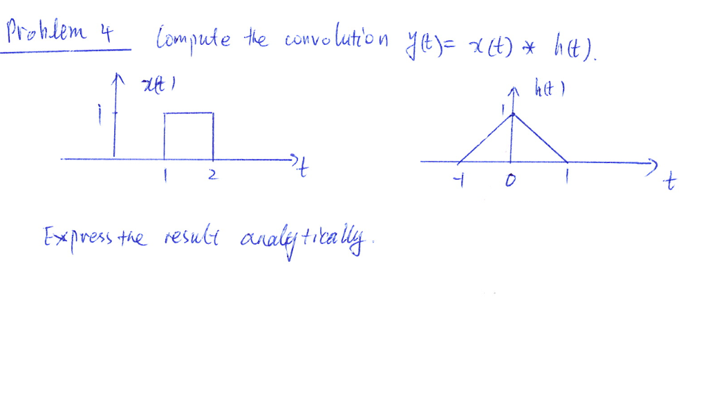 Solved Compute the convolution y(t) = x(t) * h(t) Express | Chegg.com