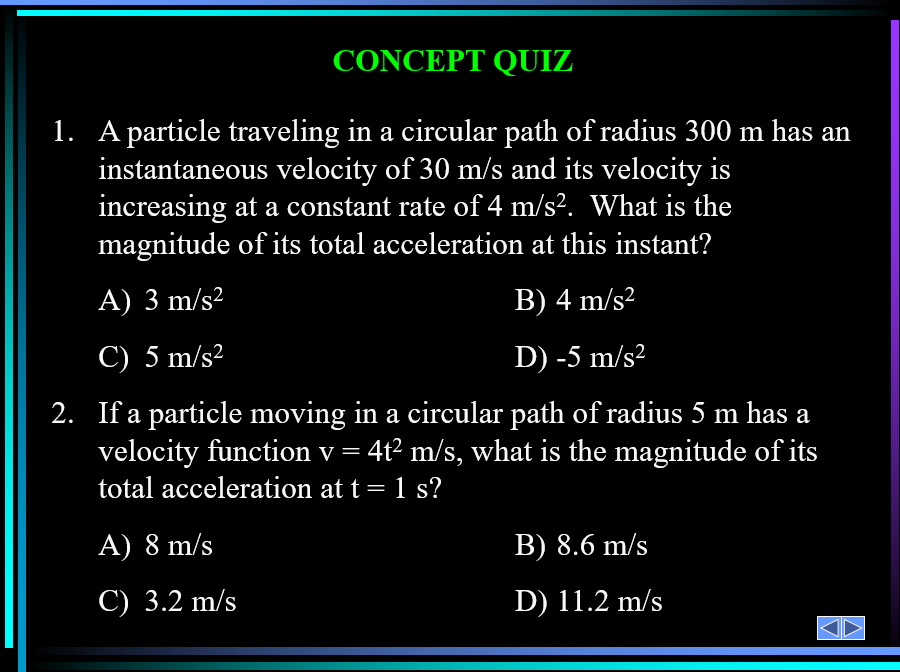 Solved A particle traveling in a circular path of radius 300 | Chegg.com