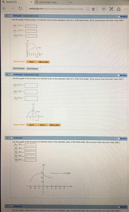 Use The Graph Of The Function F To Find The Limits... | Chegg.com