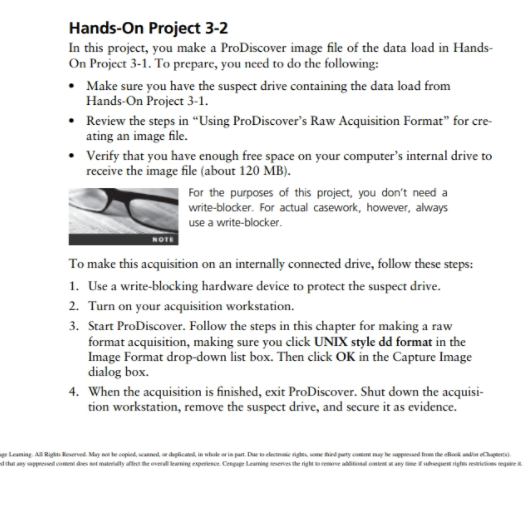 Hands-On Project 3-2 In this project, you make a | Chegg.com