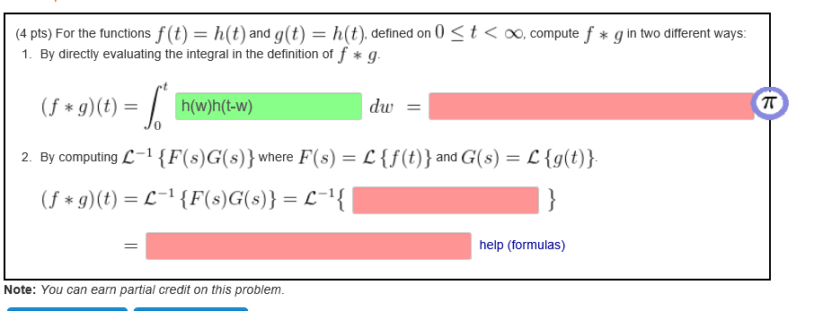 Solved For the functions f(t) = h(t) and g(t) = h(t), | Chegg.com