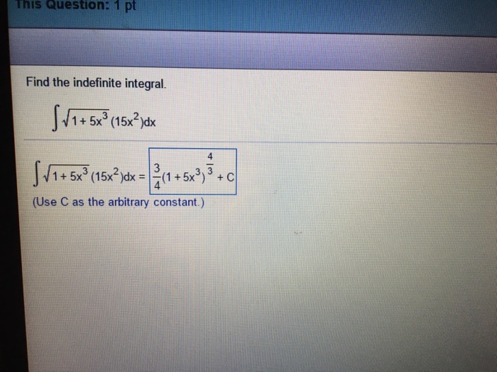 Solved Find the definite integral. Integral squareroot 1 + | Chegg.com
