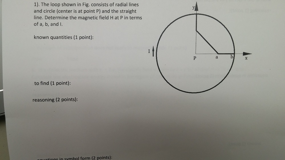 Solved The loop shown in Fig. consists of radial lines and | Chegg.com