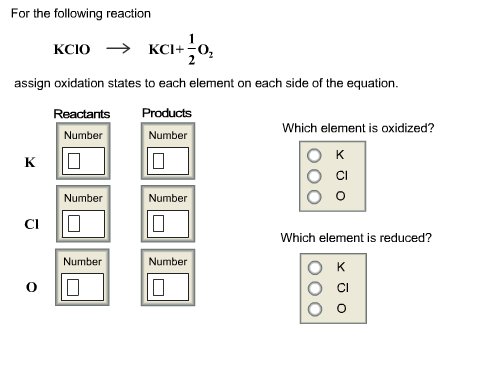 Solved For the following reaction KCIO right arrow KCI +1/2 | Chegg.com