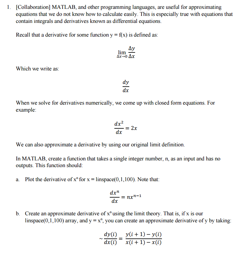 l. [Collaboration] MATLAB, and other programming | Chegg.com