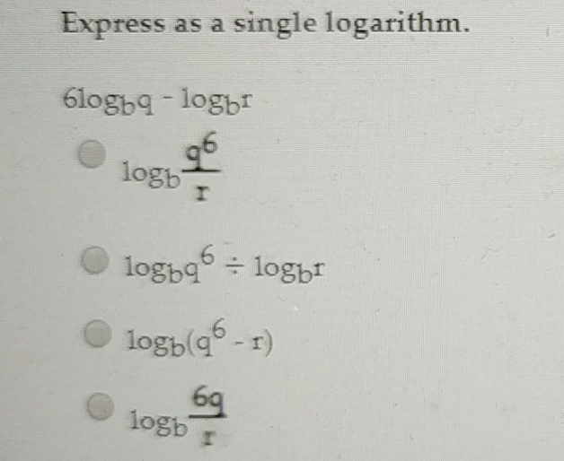 Solved Express as a single logarithnm xpress as a single | Chegg.com