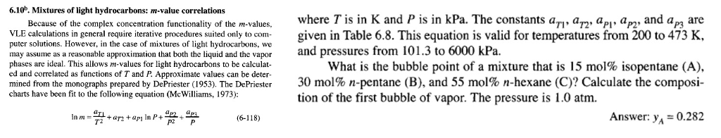 Ln (P_j/P_c, j) = A_j chi_j + B_j chi_j^1.5 + C_j | Chegg.com