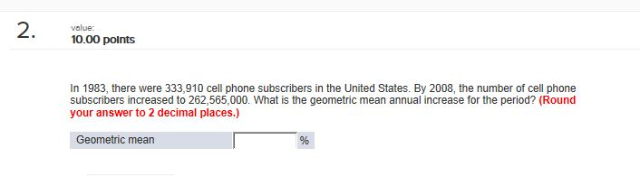 Solved In 1983, there were 333,910 cell phone subscribers in | Chegg.com