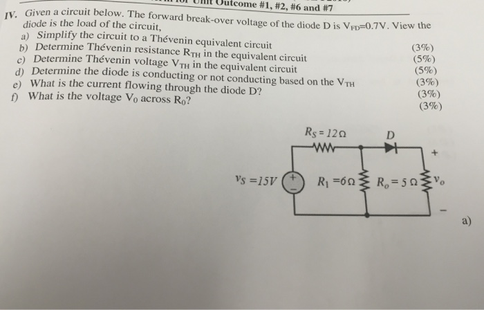 Solved Given a circuit below. The forward break-over voltage | Chegg.com