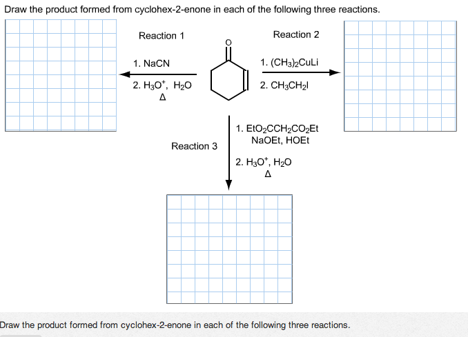 Solved Draw the product formed from cyclohex-2-enone in each | Chegg.com