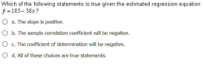 Solved 1) Which of the following sum of squares statements | Chegg.com