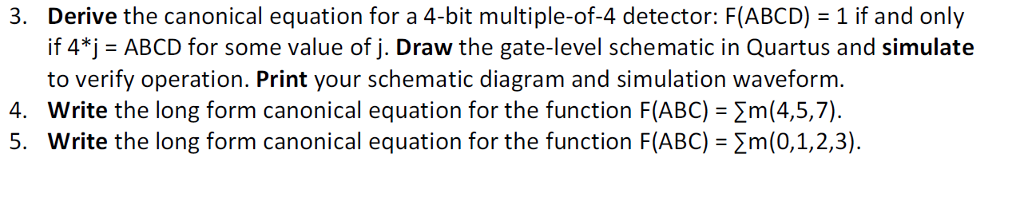 Solved Derive the canonical equation for a 4-bit | Chegg.com