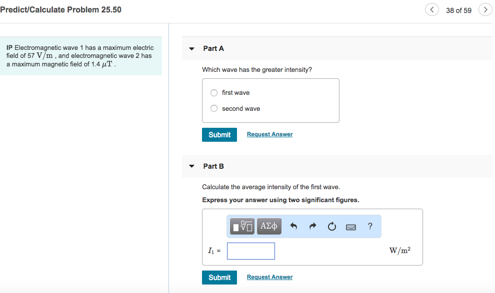 Solved Predict/Calculate Problem 25.50 38 of 59 IP | Chegg.com