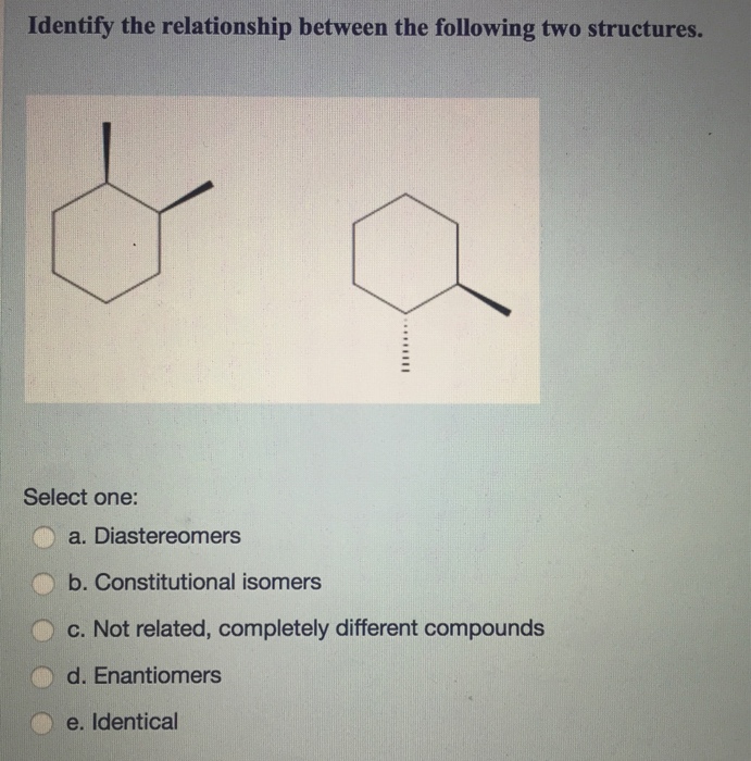 Solved Identify the relationship between the following two | Chegg.com