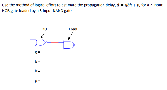 Solved Use the method of logical effort to estimate the | Chegg.com