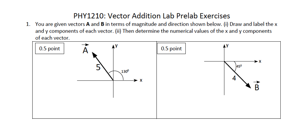 Solved You are given vectors A and B in terms of magnitude | Chegg.com