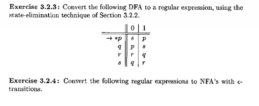 Solved Convert the following DFA to a regular expression, | Chegg.com