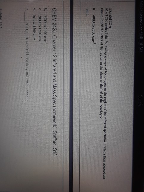 Exhibit 12-4 The following question(s) refer to the | Chegg.com