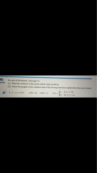 Solved In each of problems 1 through 13. Find the solution | Chegg.com