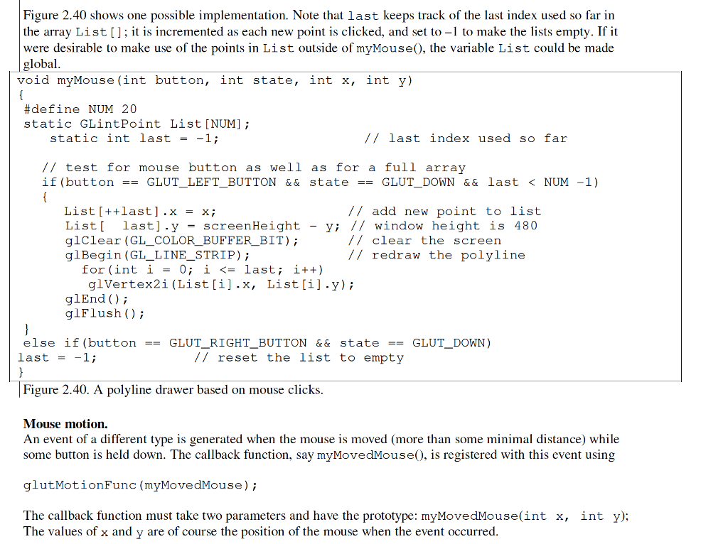 Solved COMPUTER GRAPHICS --- The Figures just a hint to | Chegg.com