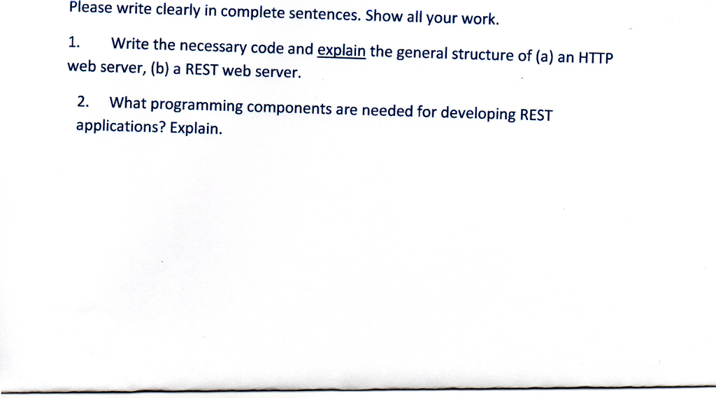 Solved Write the necessary code and explain the general | Chegg.com