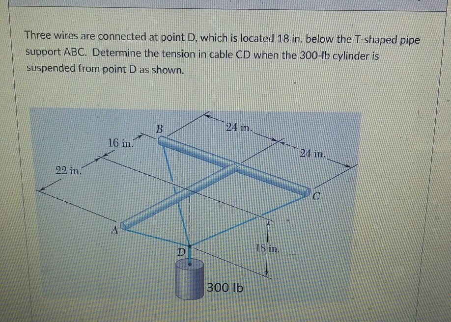 Solved Three wires are connected at point D, which is | Chegg.com