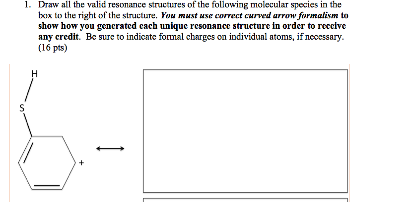 Solved Draw all the valid resonance structures of the | Chegg.com