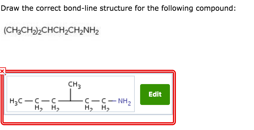 Solved Draw the correct bond-line structure for the | Chegg.com