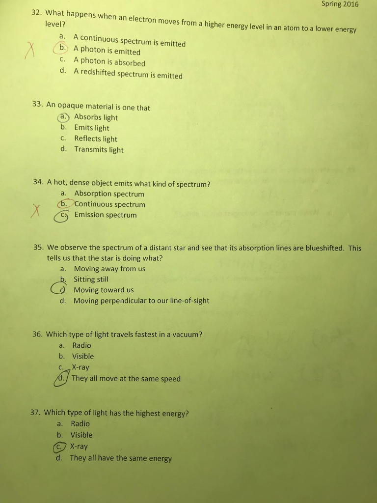Solved Form A 1. Which of the following correctly lists our | Chegg.com