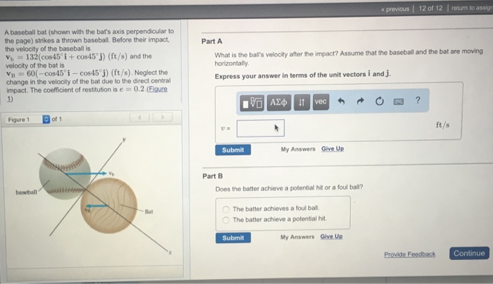 Solved A baseball bat (shown with the bat's axis | Chegg.com
