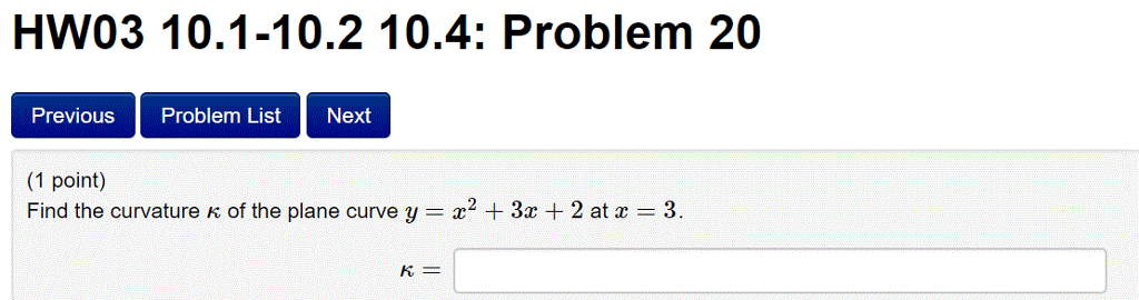 Solved HW03 10.1-10.2 10.4: Problem 20 Previous Problem List | Chegg.com