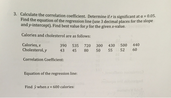 Solved Calculate The Correlation Coefficient Determine If R