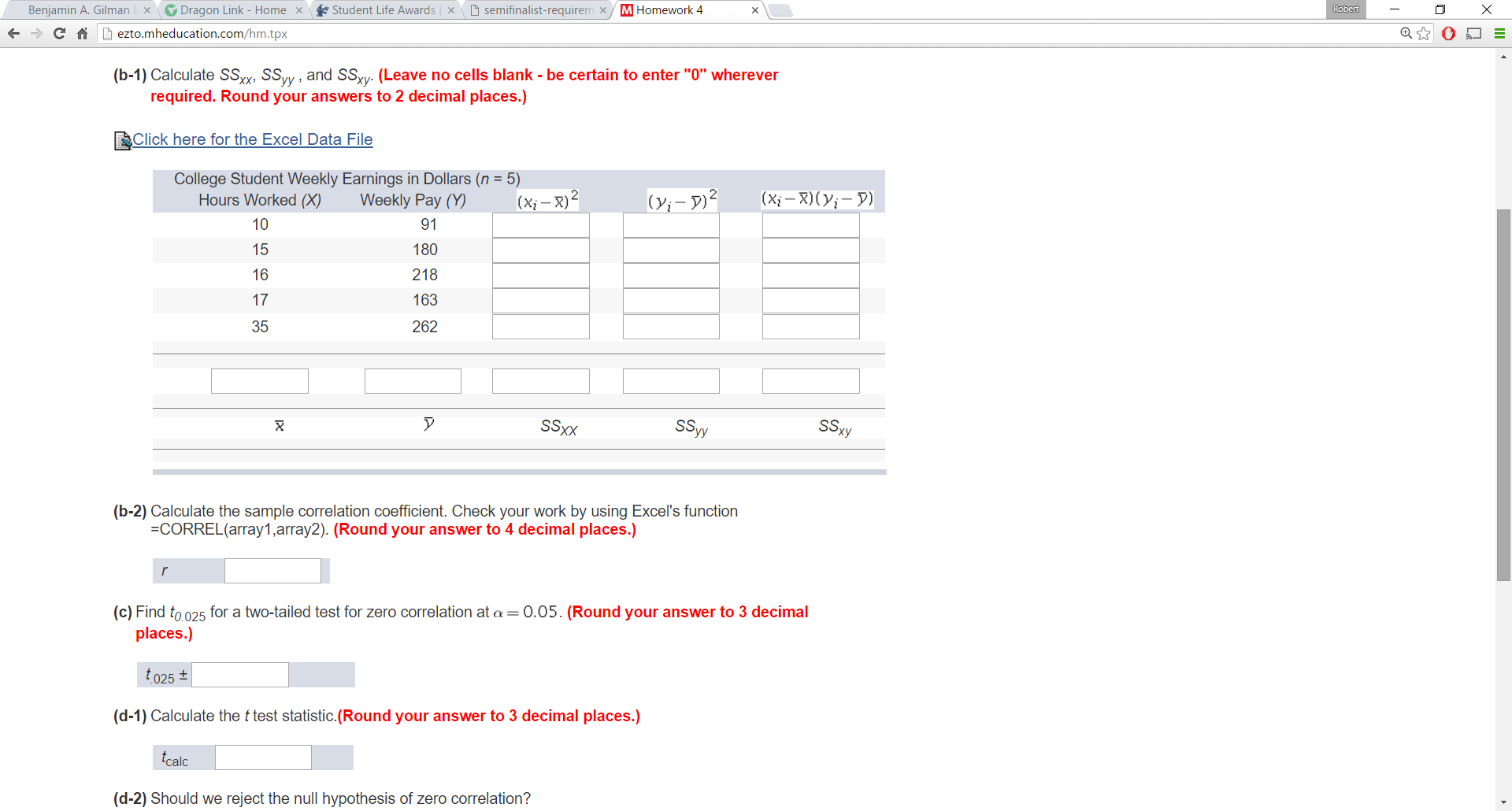 Solved Calculate SS_XX, SS_yy, and SS_xy. (Leave no cells | Chegg.com