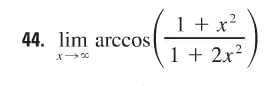 Solved Find the limit lim_x rightarrow infinity arccos(1 + | Chegg.com