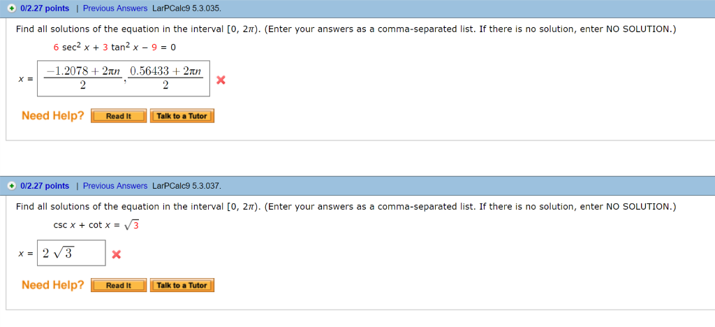 Solved Find all solutions of the equation in the interval | Chegg.com