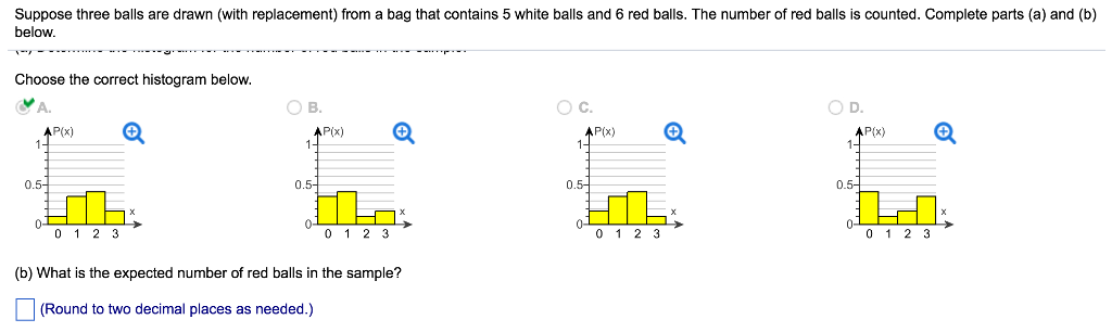 Solved Suppose three balls are drawn (with replacement) from | Chegg.com