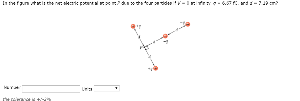 Solved In the figure what is the net electric potential at | Chegg.com