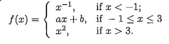 Solved Find The Values Of A And B That Make The Function 5243