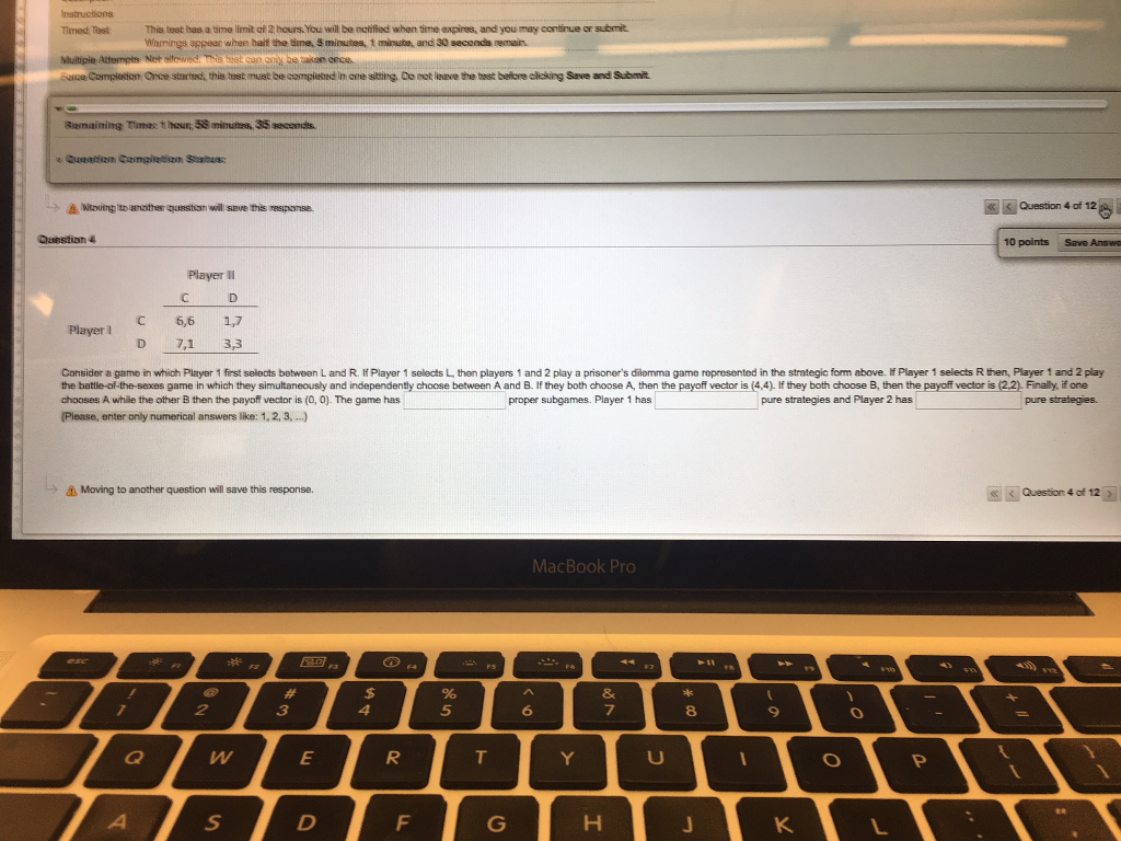 Solved Timed Tast This test has a time limit of 2 hours. You | Chegg.com