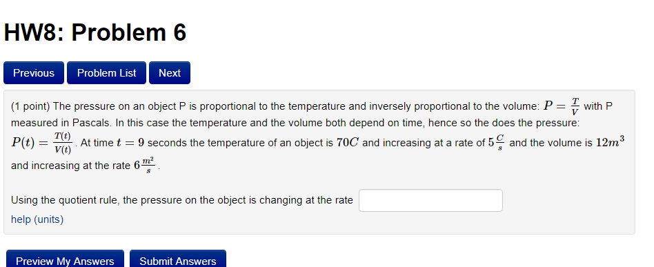 Solved HW8: Problem 6 Previous Problem List Next (1 point) | Chegg.com