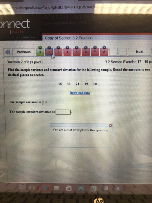 Solved Copy of Section 3.2 Practice Next Previous 2 3 4 5 6 | Chegg.com