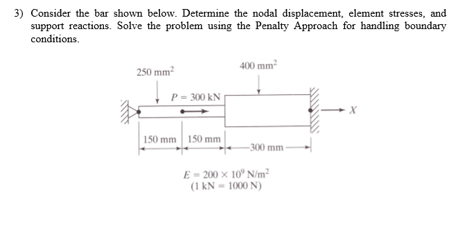 Solved Consider the bar shown below. Determine the nodal | Chegg.com Solved Consider the bar shown below. Determine the nodal | Chegg.com