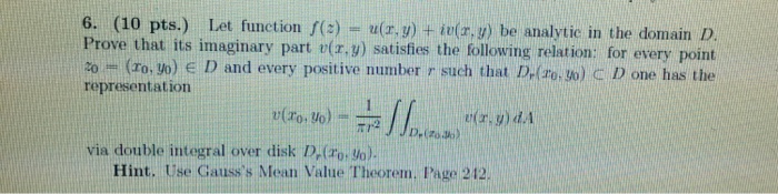 Solved Let function f (z) = u (x, y) + iv (x, y) be analytic | Chegg.com