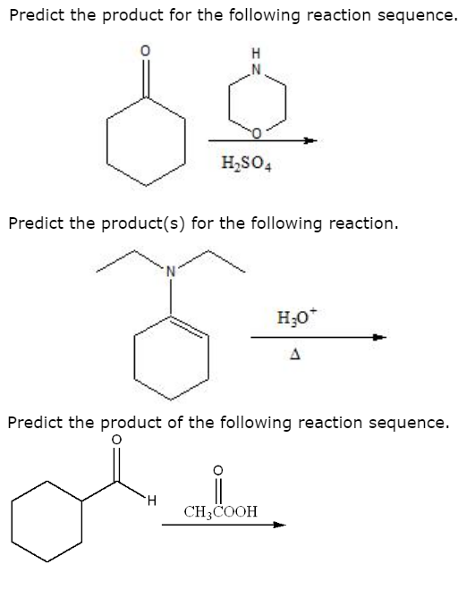 Solved Predict the product for the following reaction | Chegg.com