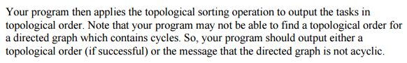 Solved This program involves implementing an ADT Directed | Chegg.com