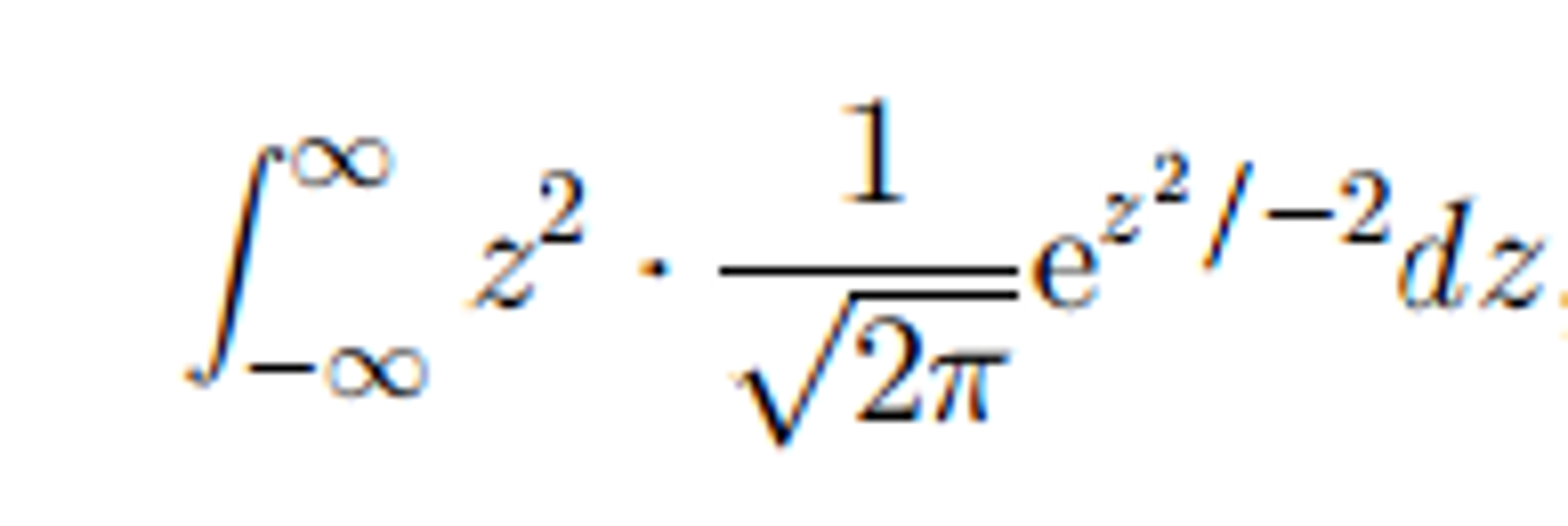 Solved Solve the problem integral^infinity_-infinity z^2 | Chegg.com