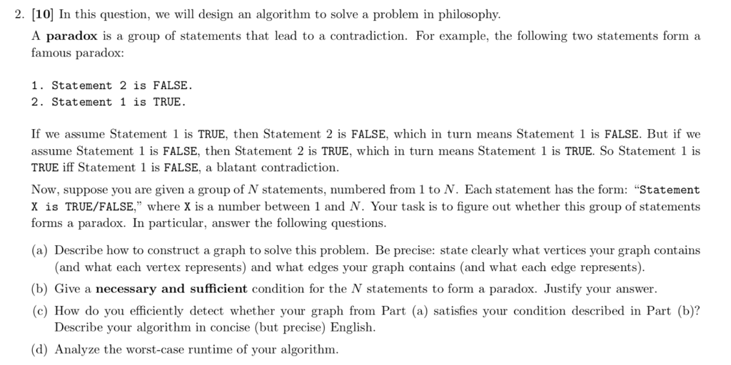 Solved 2. [10 In this question, we will design an algorithm | Chegg.com