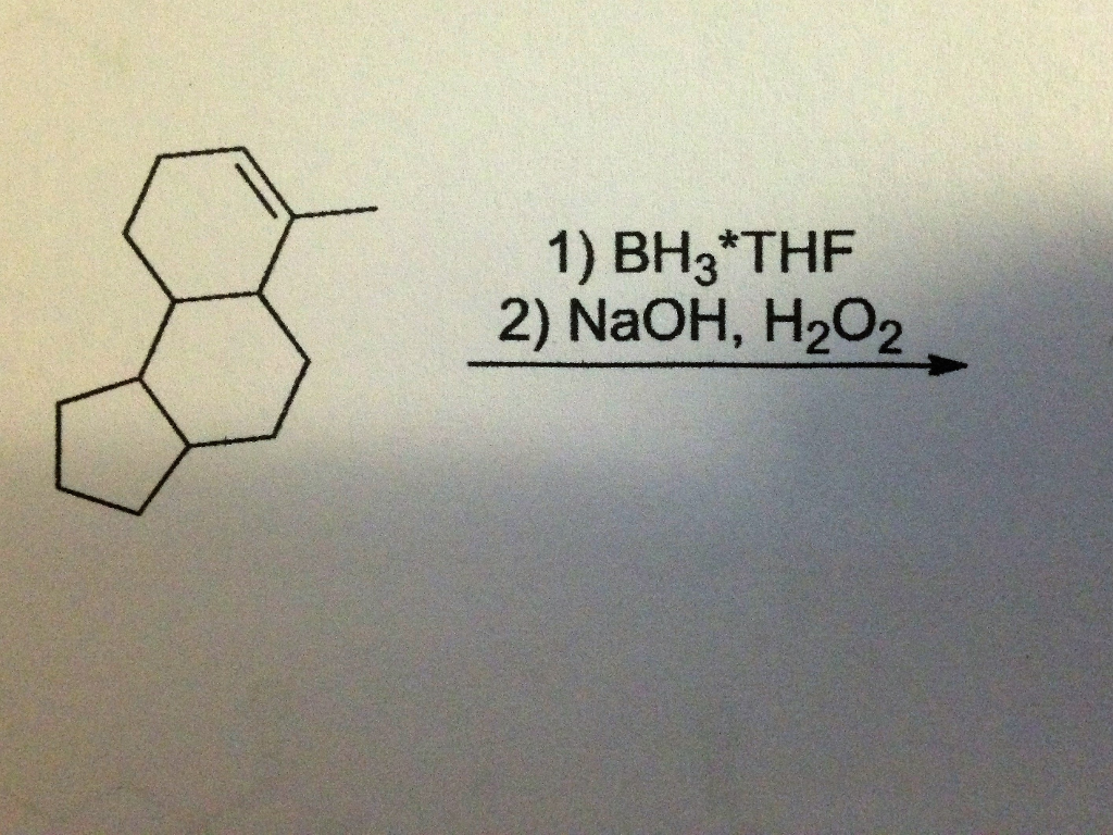 Solved 1) BH3 THF 2), NaOH, H2O | Chegg.com