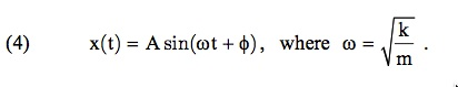 x(t) = A sin (omega t + phi), where omega = . d2x / | Chegg.com